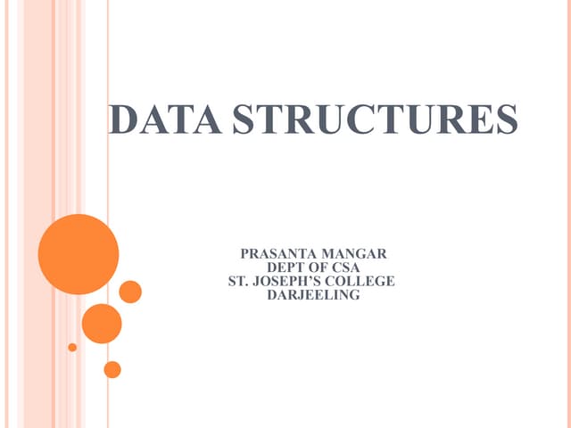 DSA theory all topics (summary) presentation | PPT DSA theory all topics (summary) presentation | PPT