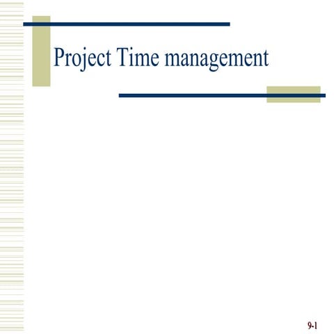 COURSE PROJECT TIME MANAGEMENT POWPERPOINT | PPT