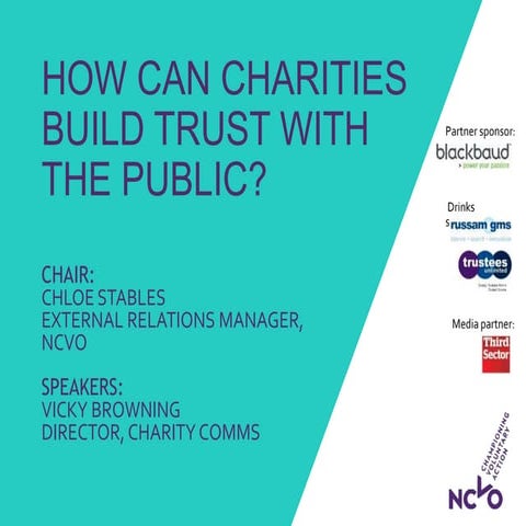 PM4: How can charities build trust with the public? | PPT