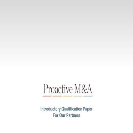 Proactive M&A Company Overview | PDF