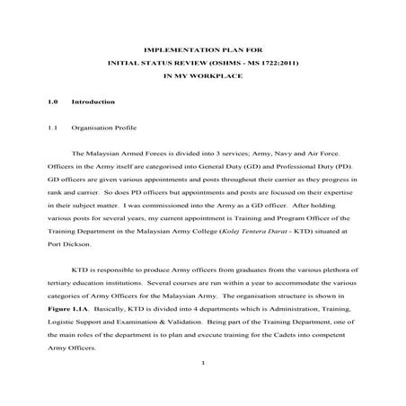 Pma salehuddin developing & implementing oshms | PDF