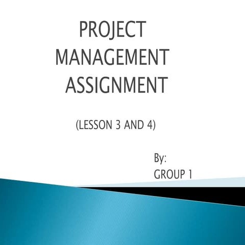 Pm assignment | PPTX