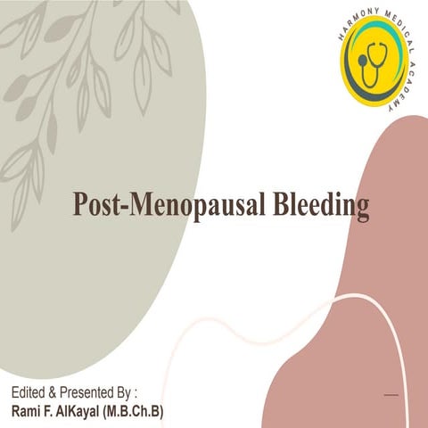Post-menopausal bleeding OB&GYN PDF Post-menopausal bleeding OB&GYN PDF ...