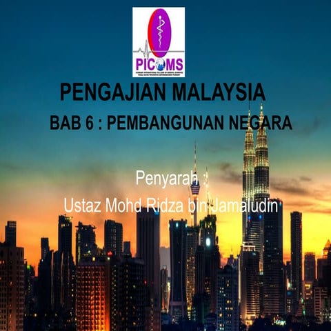 PM BAB 6.pptx - Pembangunan Negara Malaysia | PPT
