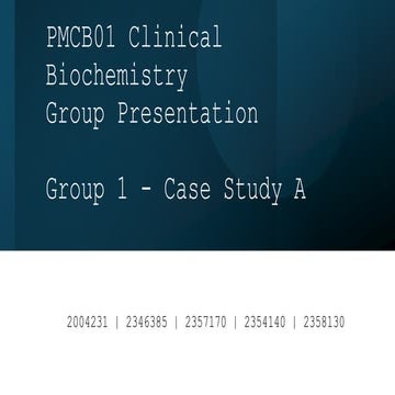 PMBC01 Presentation.pptx on clinical case | PPT