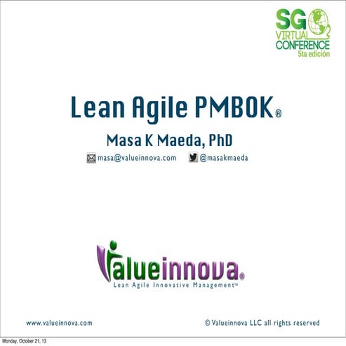 Lean Agile PMBoK | PPT