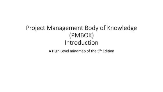 PMBOK 5th edition Project Cost Management | PPTX | Business | Business ...