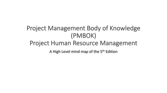 PMBOK 5th edition Project Cost Management | PPTX | Business | Business ...