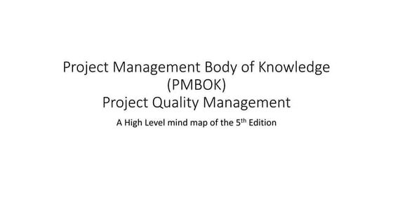 PMBOK 5th edition Project Cost Management | PPTX | Business | Business ...