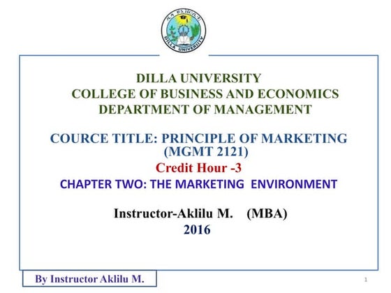 Chapter.2 Marketing Environment | PPTX