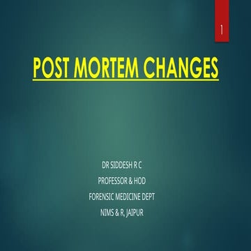Rigor mortis ppt | PPTX