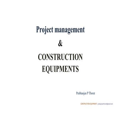 Pm & construction equipment | PDF