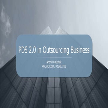 PDS 2.0 in Outsourcing Business | PDF