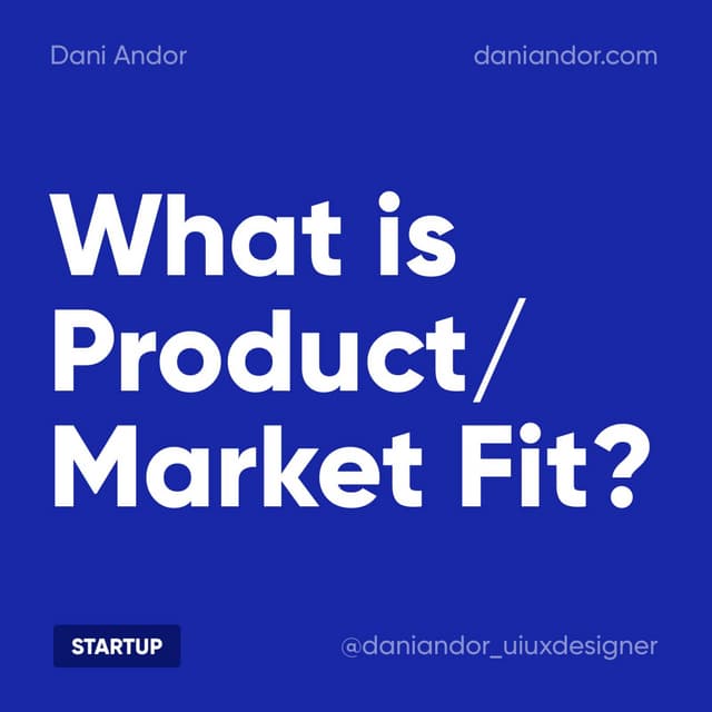 Product/Market Fit | PDF