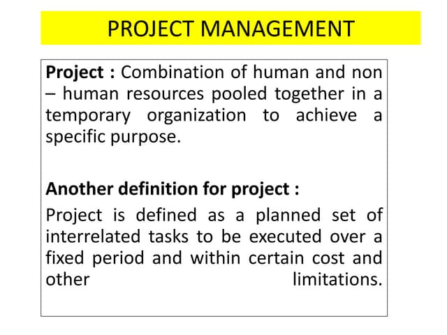 Project management PPT | PPTX