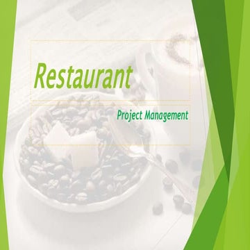 Project Management Restaurant | PPTX