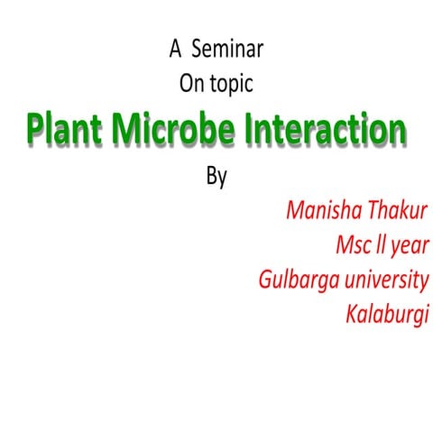 plant microbe | PPTX