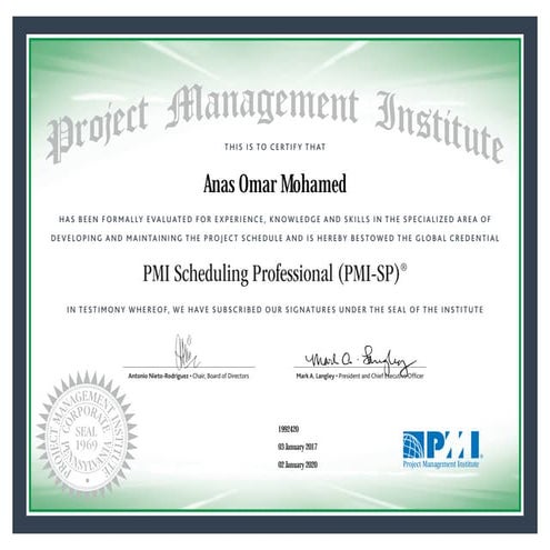 Pmi sp certification | PDF