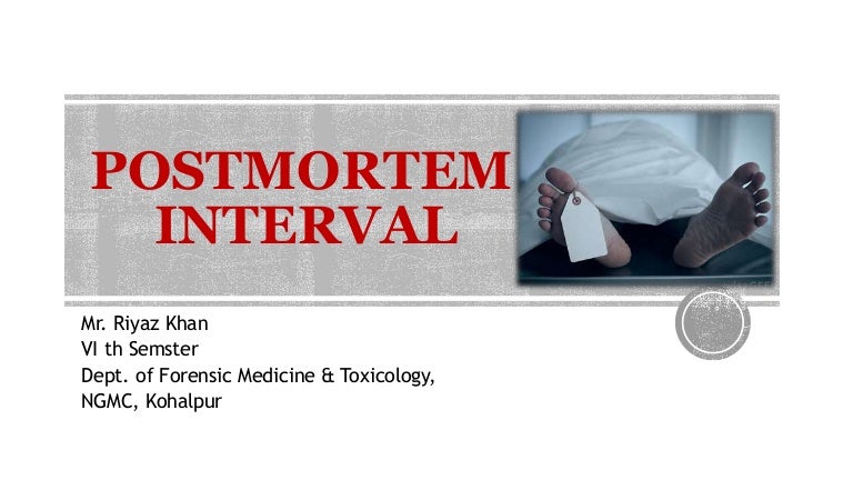 postmortem interval
