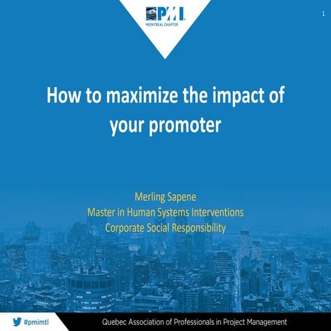 Matinée PMI - How to maximize the impact of your promoter by Merling ...