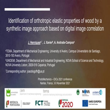 Identification of orthotropic elastic properties of wood by digital ...