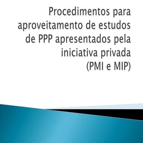 PMI e MIP - Conceitos Básicos | PPT