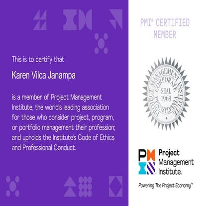 Pmi member certificate | PDF