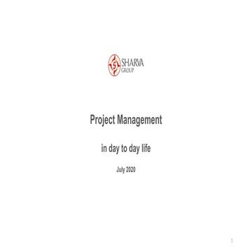 Project Management in day to day life | PDF