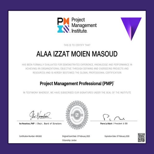 PMI PMP Project Management Professional Certification | PDF