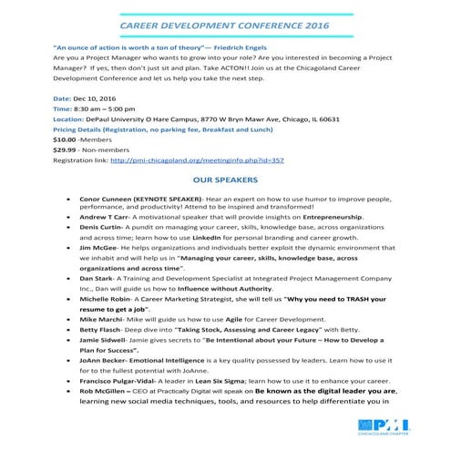 PMI Presentation, December 10, 2016 | PDF