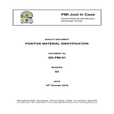 Pmi procedure | PDF