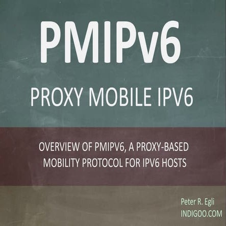 Proxy Mobile IPv6 (PMIPv6) | PDF
