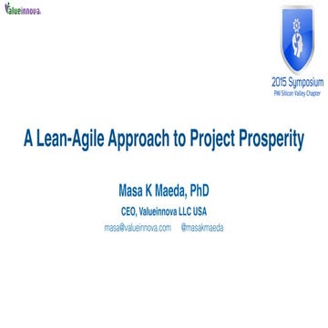 A Lean-Agile approach to project prosperity | PPT