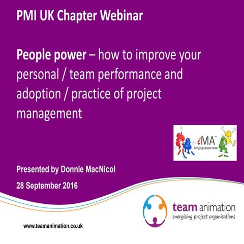 People power – how to improve your performance and practice of project ...