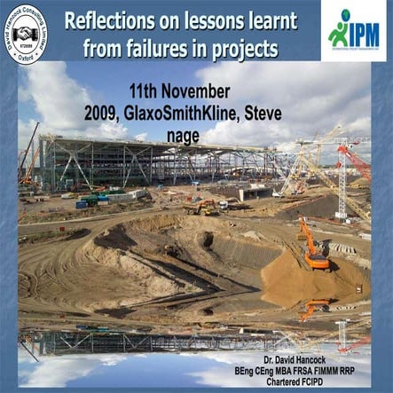 Lessons learnt from projects | PPTX