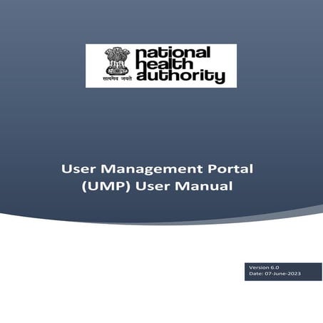PMJAY2.0 UMP User Manual_V6.0 for goa state | PDF