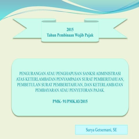 PMK-91/PMK.03/2015 | PPT