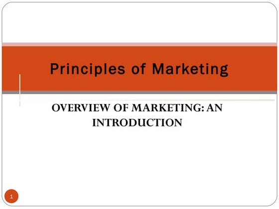 Marketing principles and strategies | PPT