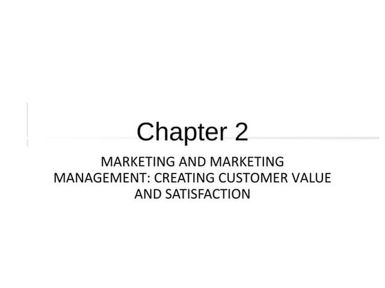 Principles of Marketing Chapter 1 | PPT