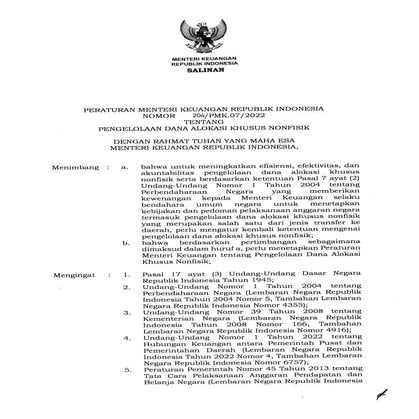 PMK No 204 Tahun 2022 - Pengelolaan DAK NF.pdf
