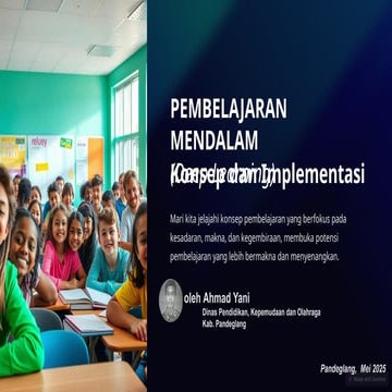 Pembelajaran Mendalam Konsep Deep Learning | PPTX