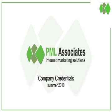 PML Media Company Credentials | PPTX | Marketing and Advertising | Business