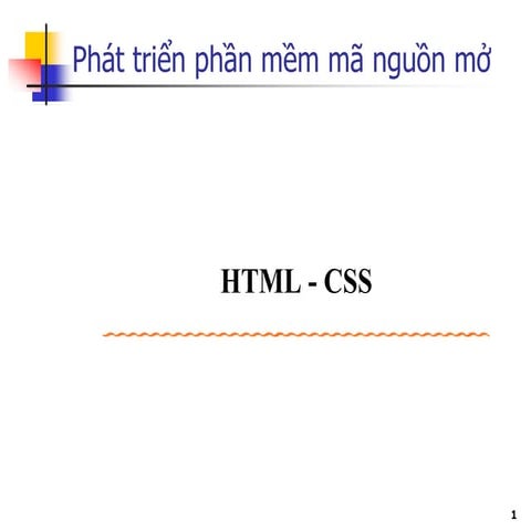 Giáo trình HTML CSS Nhất Nghệ - Lập trình web | PDF