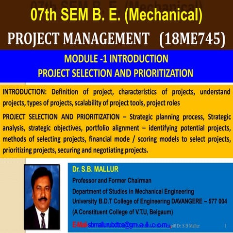 P M Module 1 notes 2022 Dr. S B MALLUR.pptx