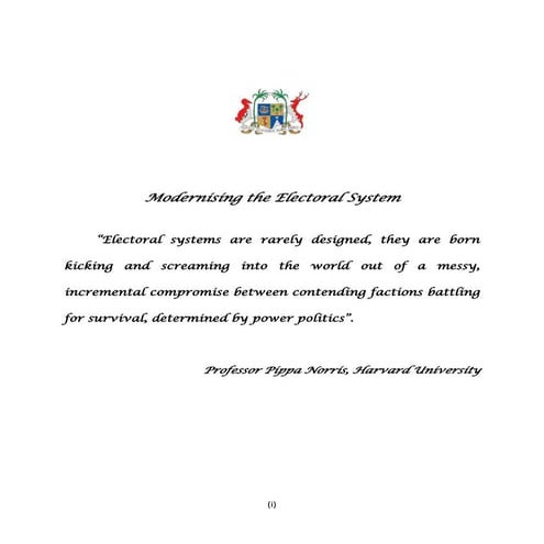 White Paper on Electoral Reform | PDF