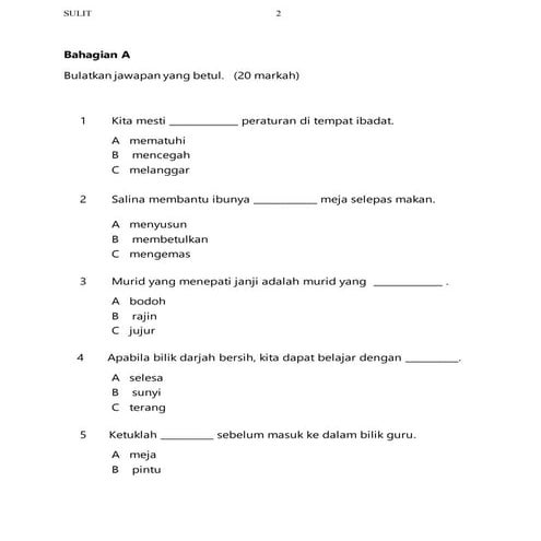 P moral tahun 2 KSSR | DOCX