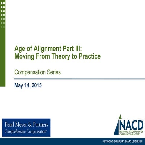 The Age of Alignment Part III: Moving From Theory to Practice | PPT