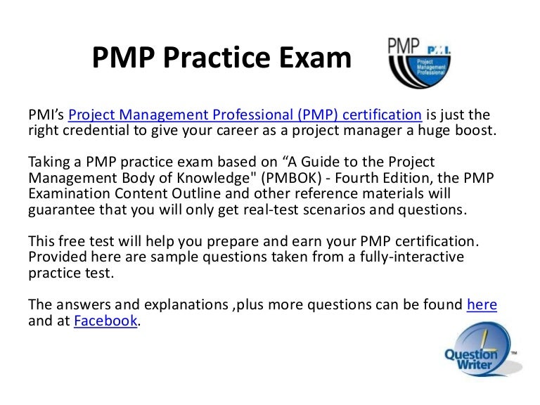 PMP Practice Exam