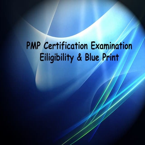 PMP certification details | PPT