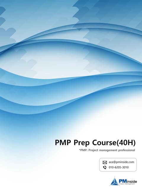 Project Management Professional (PMP) ® Study Facilitation Workshop | PPT